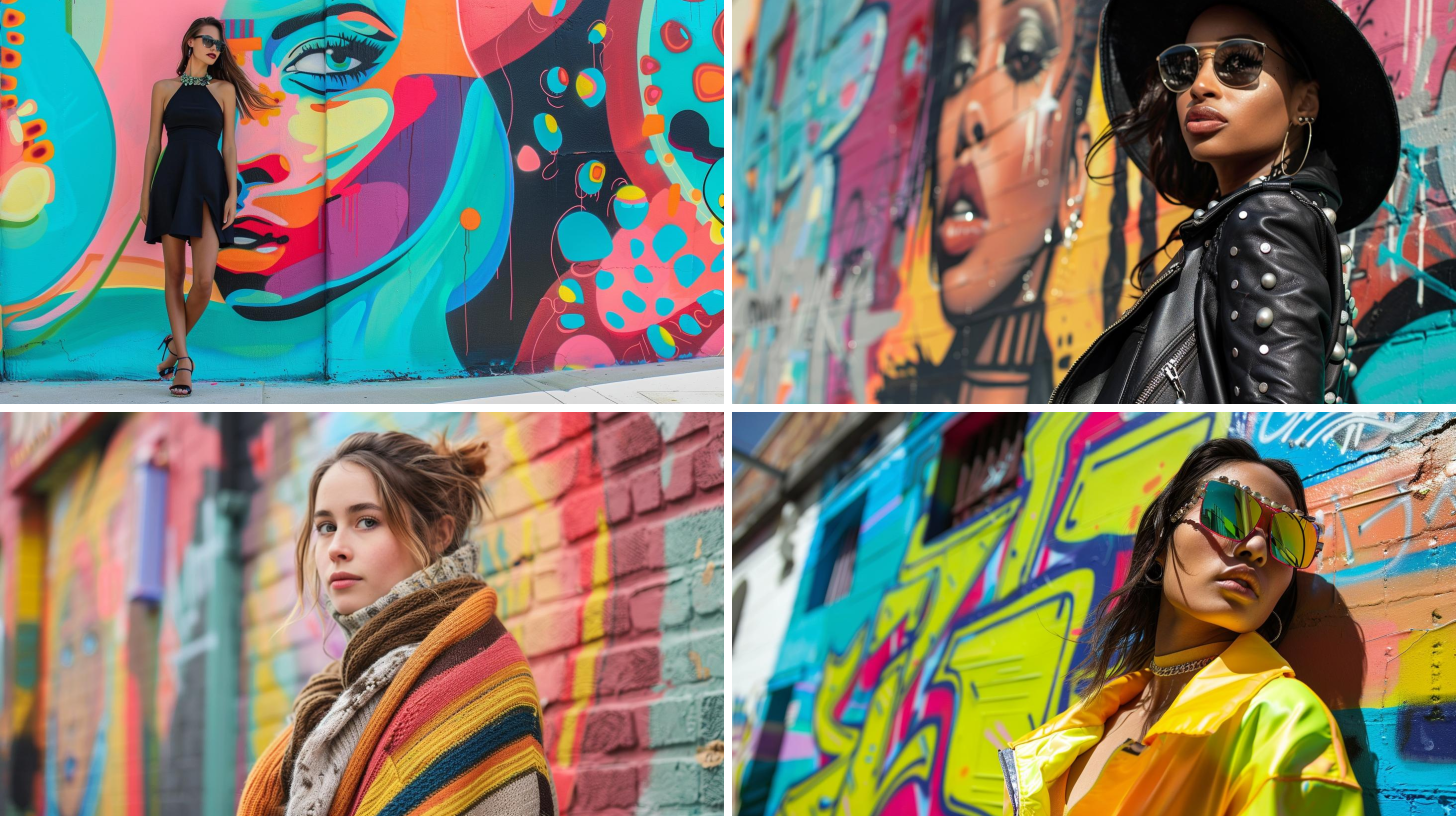 Street Fashion Photography of Models In Different Styles | Midjourney ...