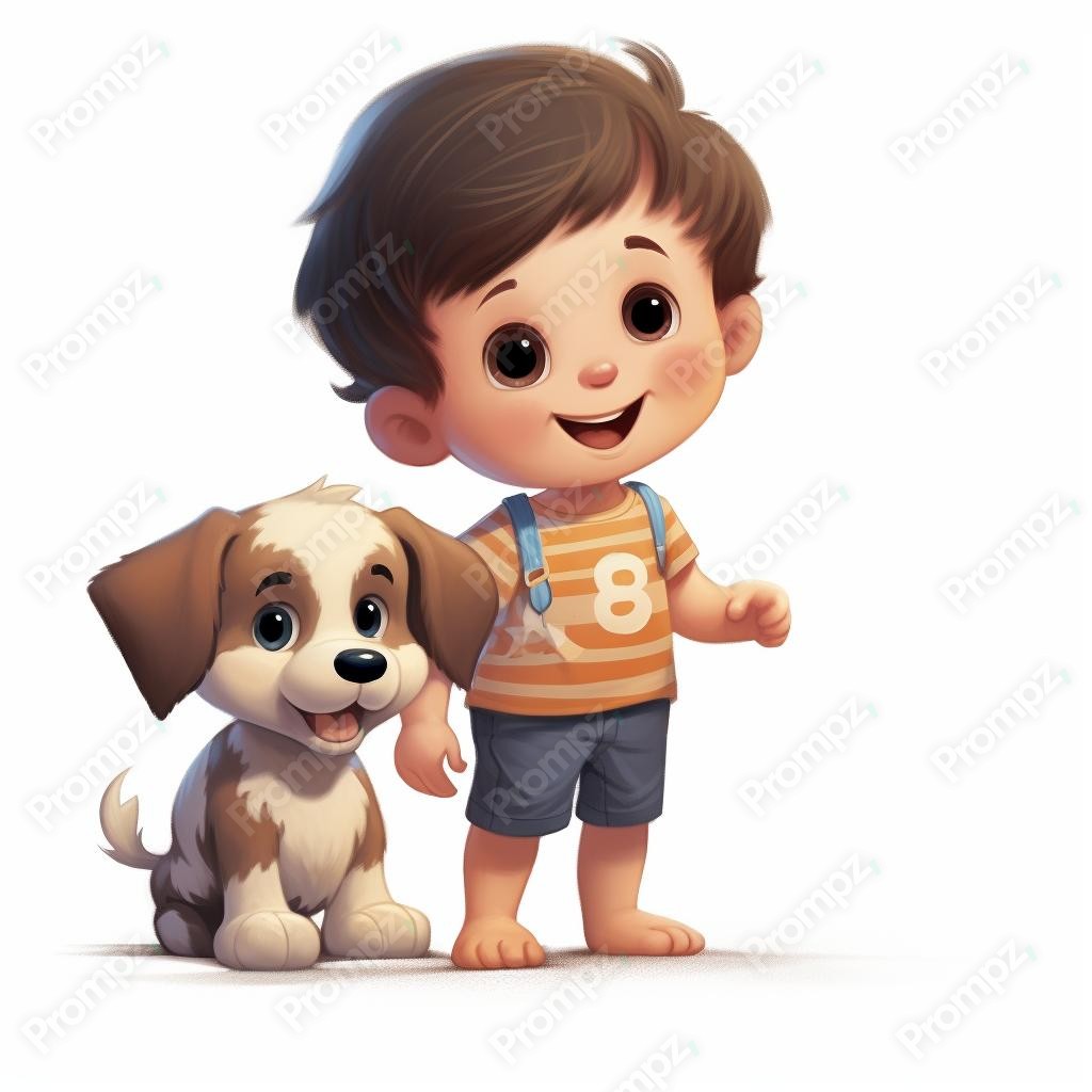 2D Cartoon Baby | Midjourney Prompt | Prompts Club