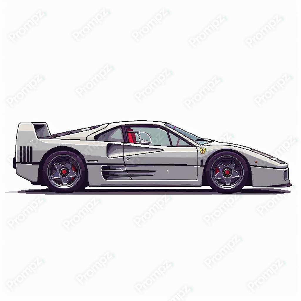Pixel and Gaming Vehicles 2D | Midjourney Prompt | Prompts Club
