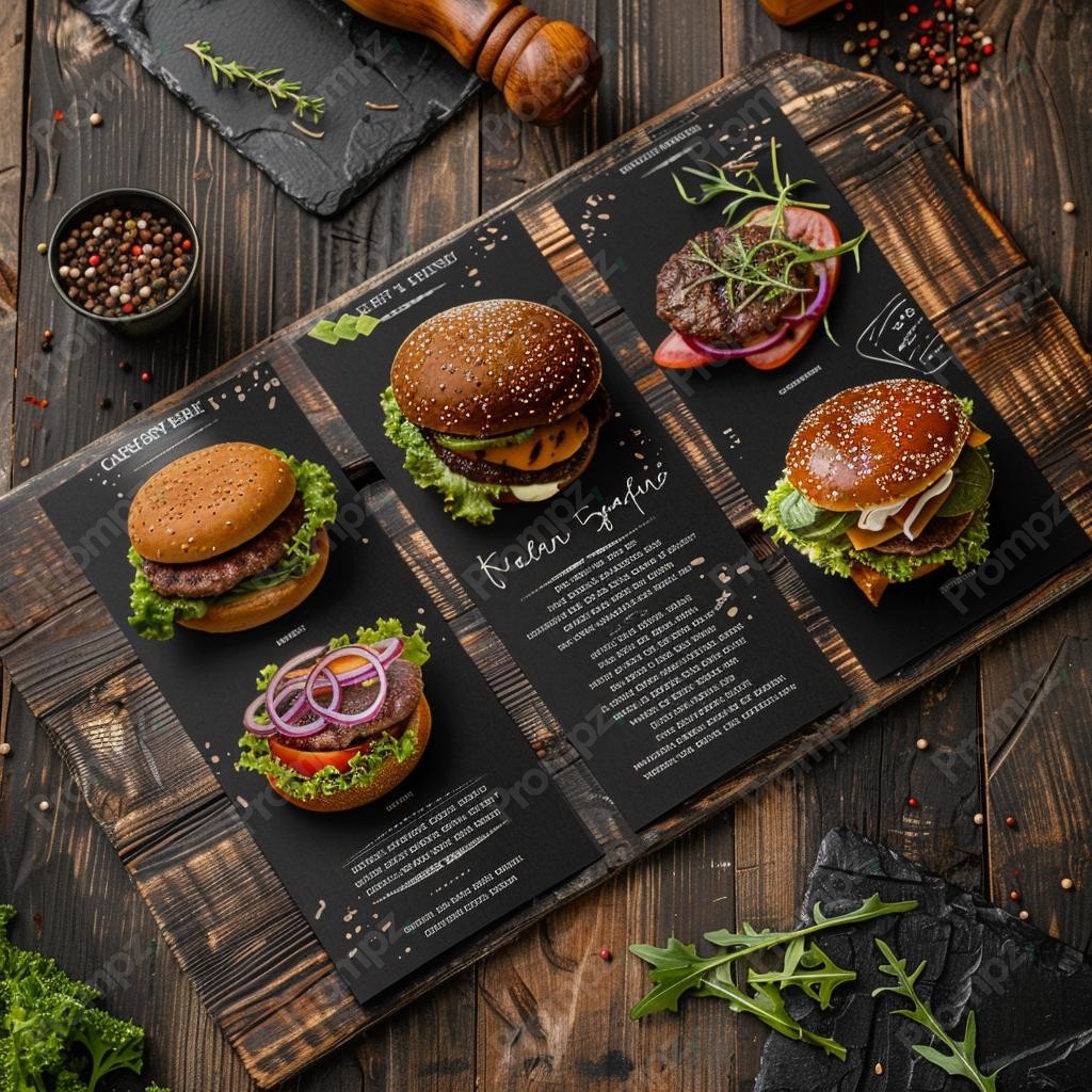Food and Beverages Menu Card Templates | Midjourney Prompt | Prompts Club