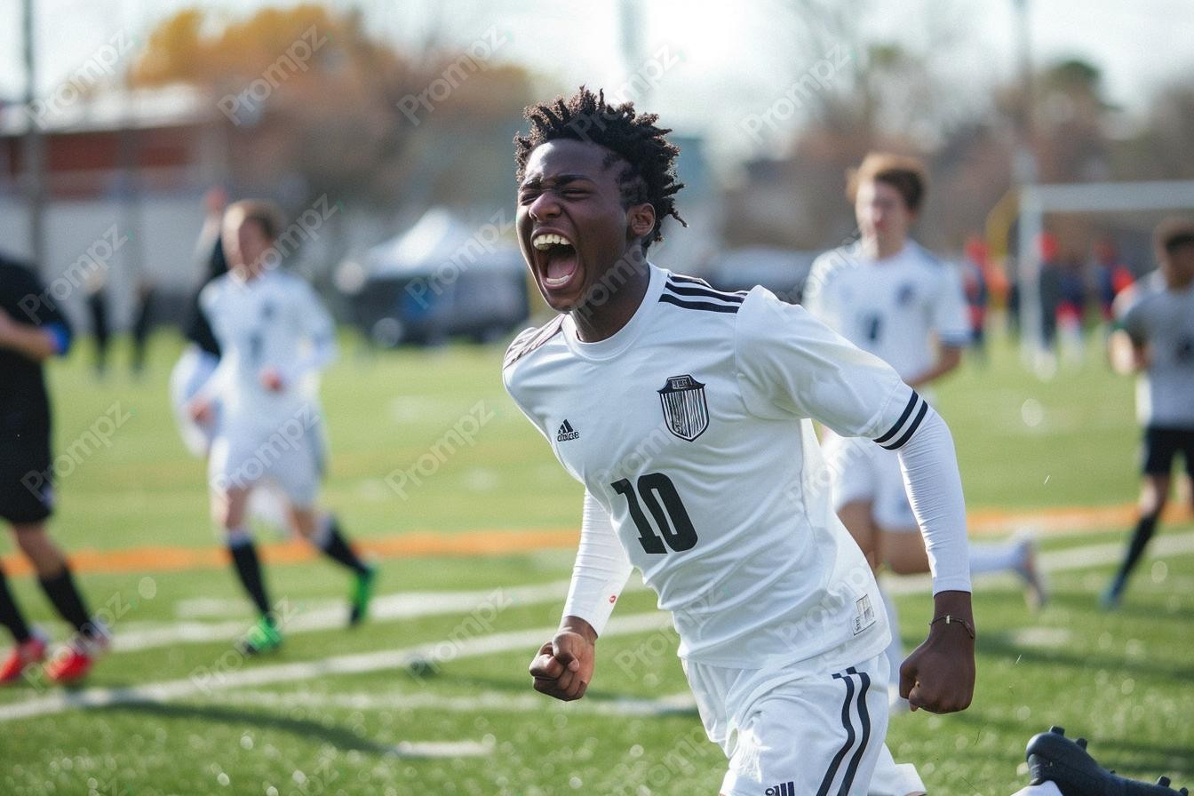 Soccer / Football Player in Action Photography | Midjourney Prompt ...