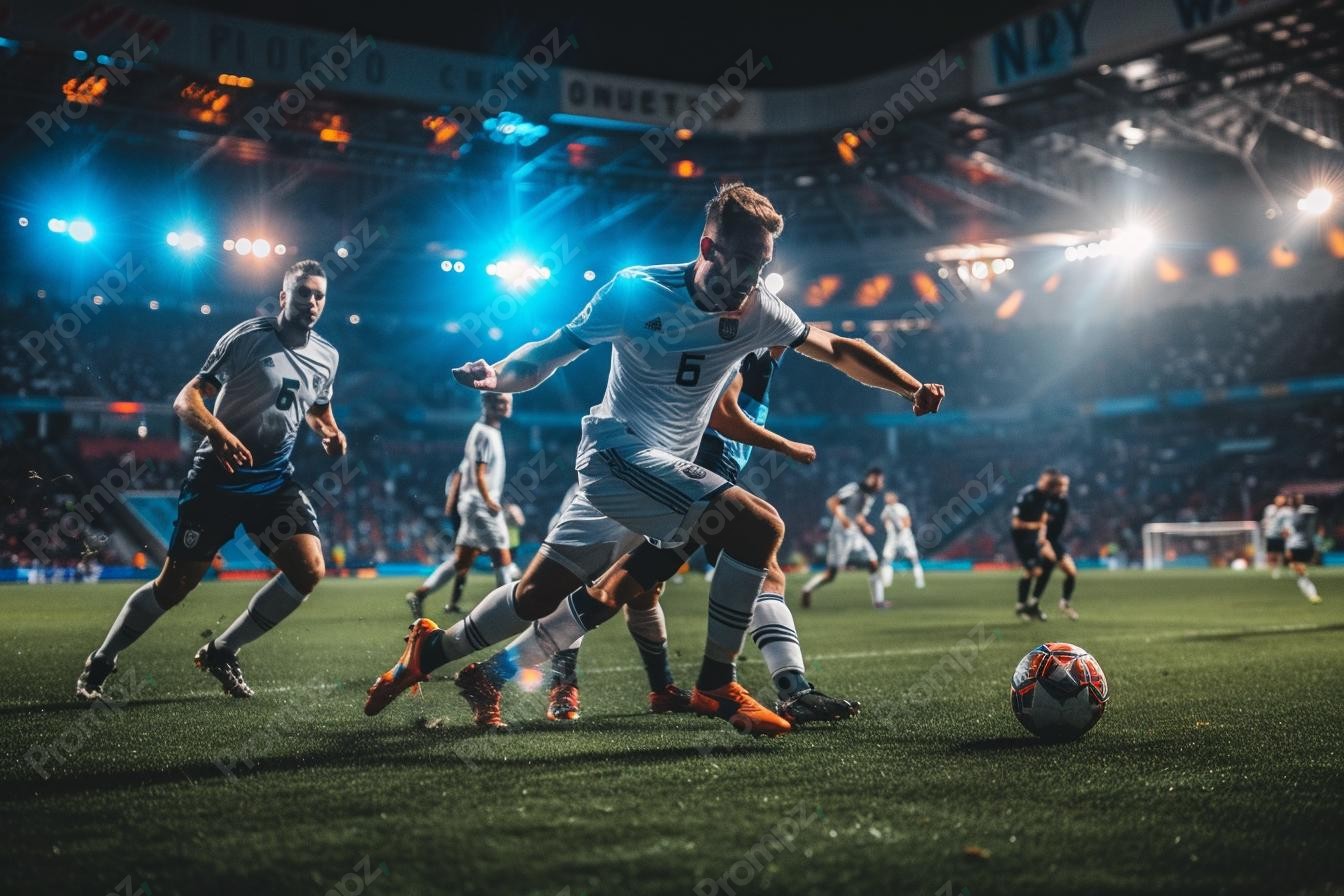 Soccer / Football Player in Action Photography | Midjourney Prompt ...