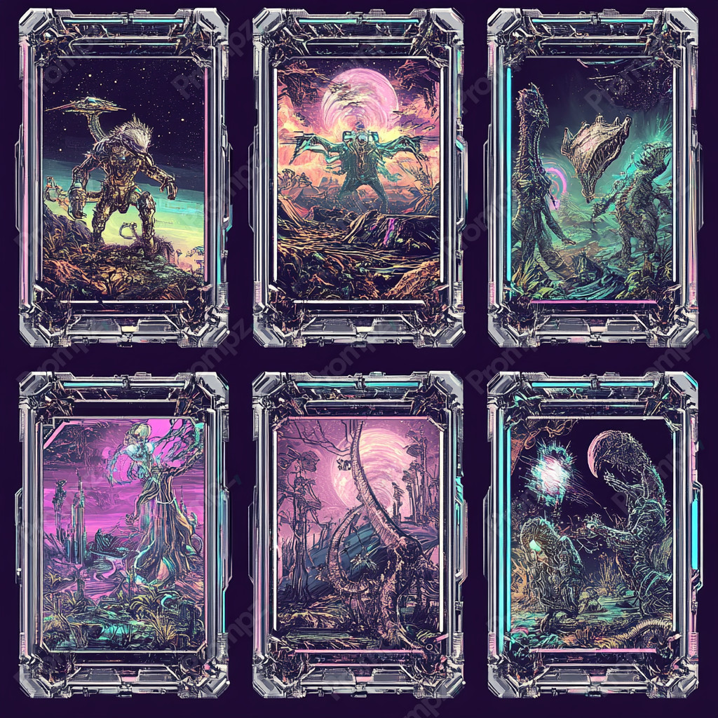 2D Matching Card Game Assets | Midjourney Prompt | Prompts Club