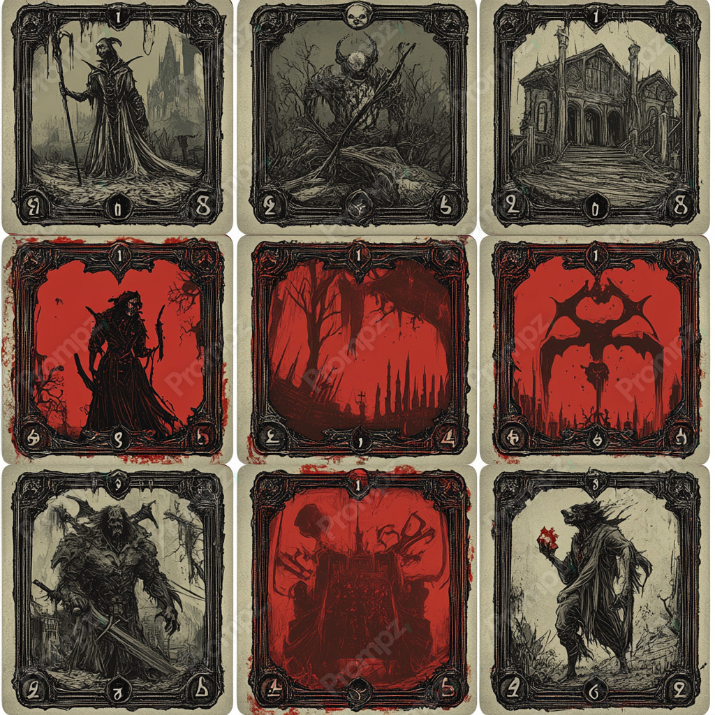 2D Matching Card Game Assets | Midjourney Prompt | Prompts Club