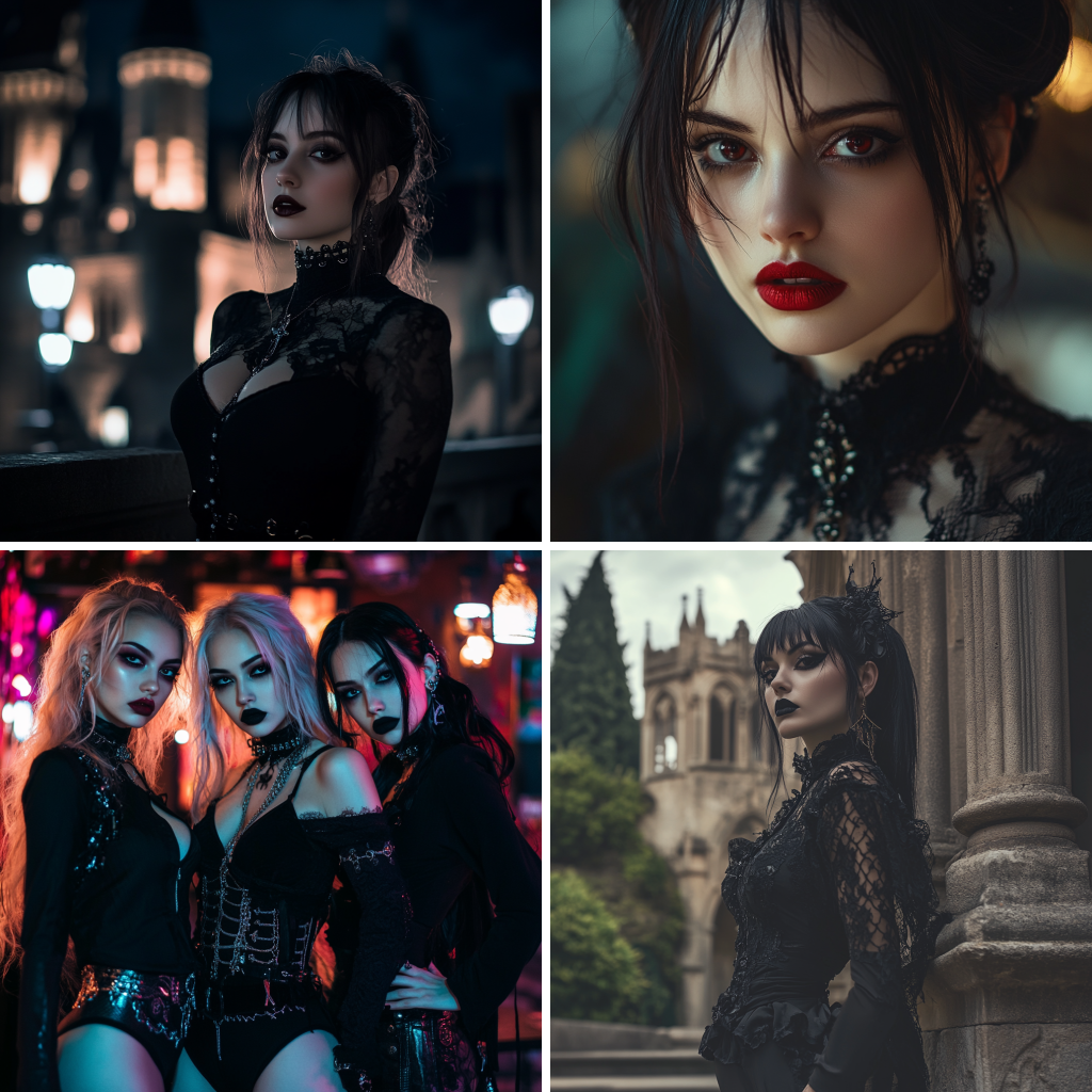 Gothic Beauty Image Generation Prompts | Midjourney Prompt | Prompts Club