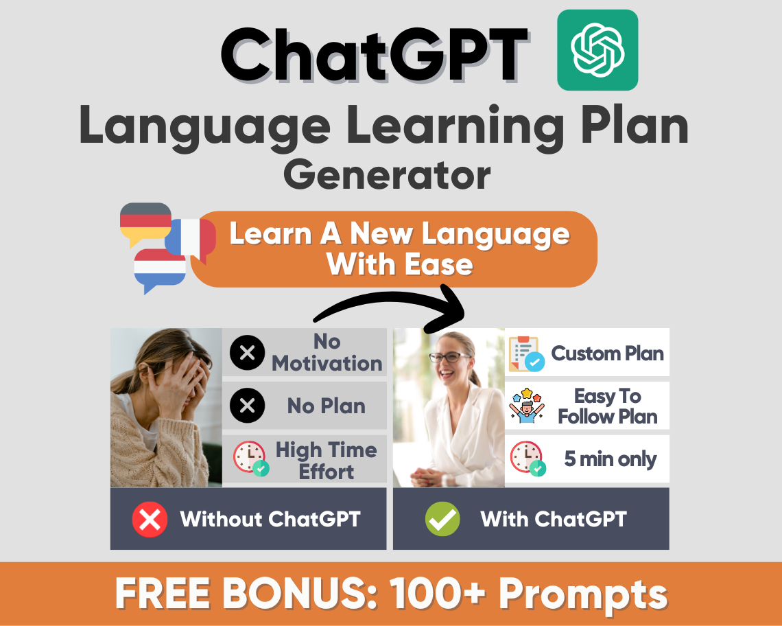 ChatGPT Language Learning Plan Generator Prompt | GPT Prompt | Prompts Club